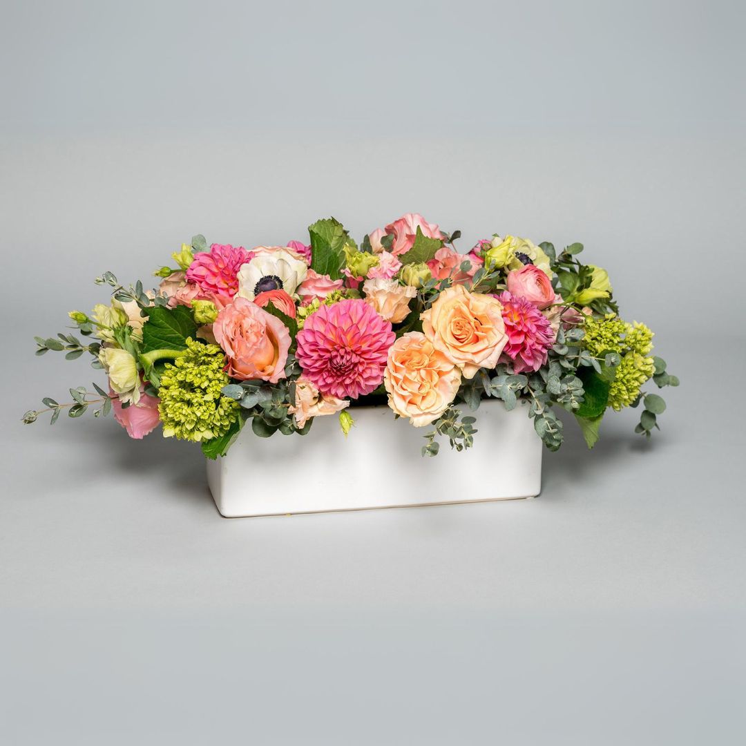 Rectangular Floral Centerpieces Elegant Rectangle Box Flower Garden